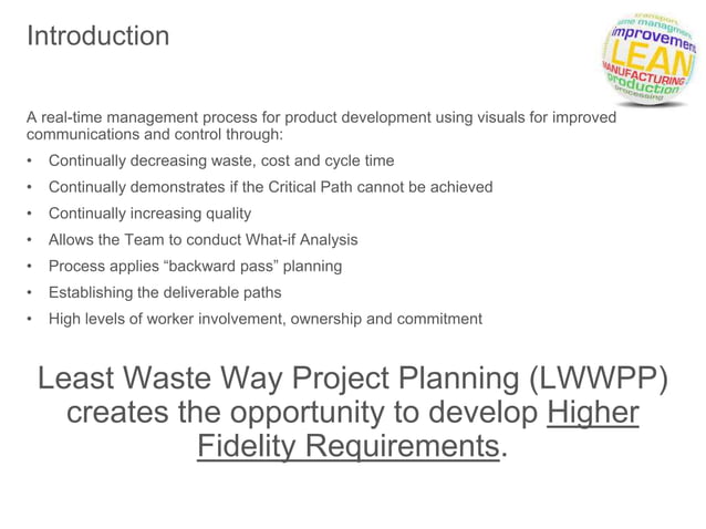 Least Waste Way Project Planning | PPTX