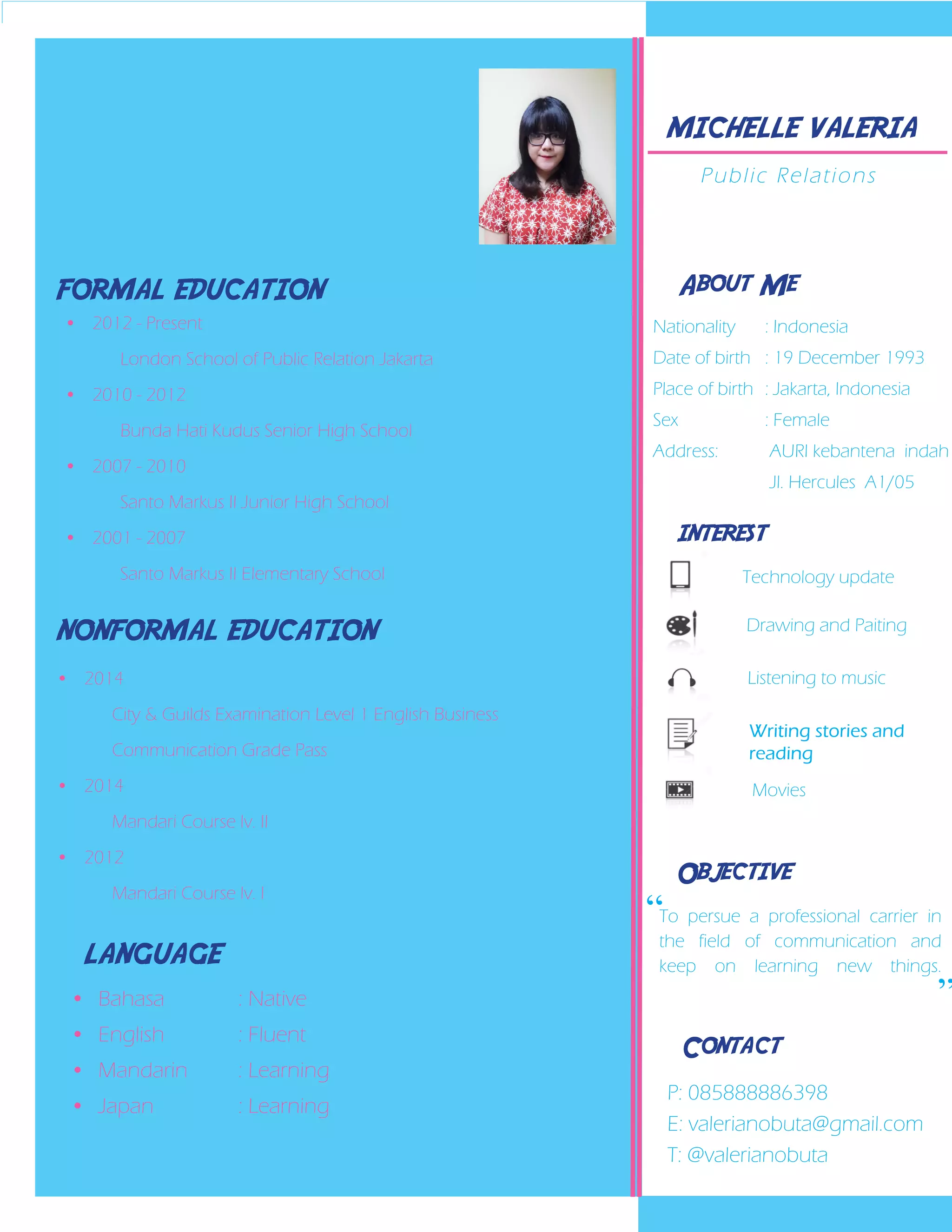 CV Michelle | PDF