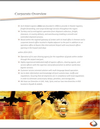 Arch Global Logistics - AGL | PDF