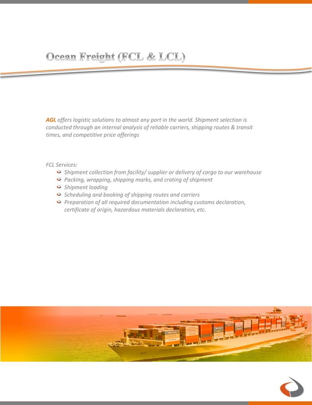 Arch Global Logistics - AGL | PDF