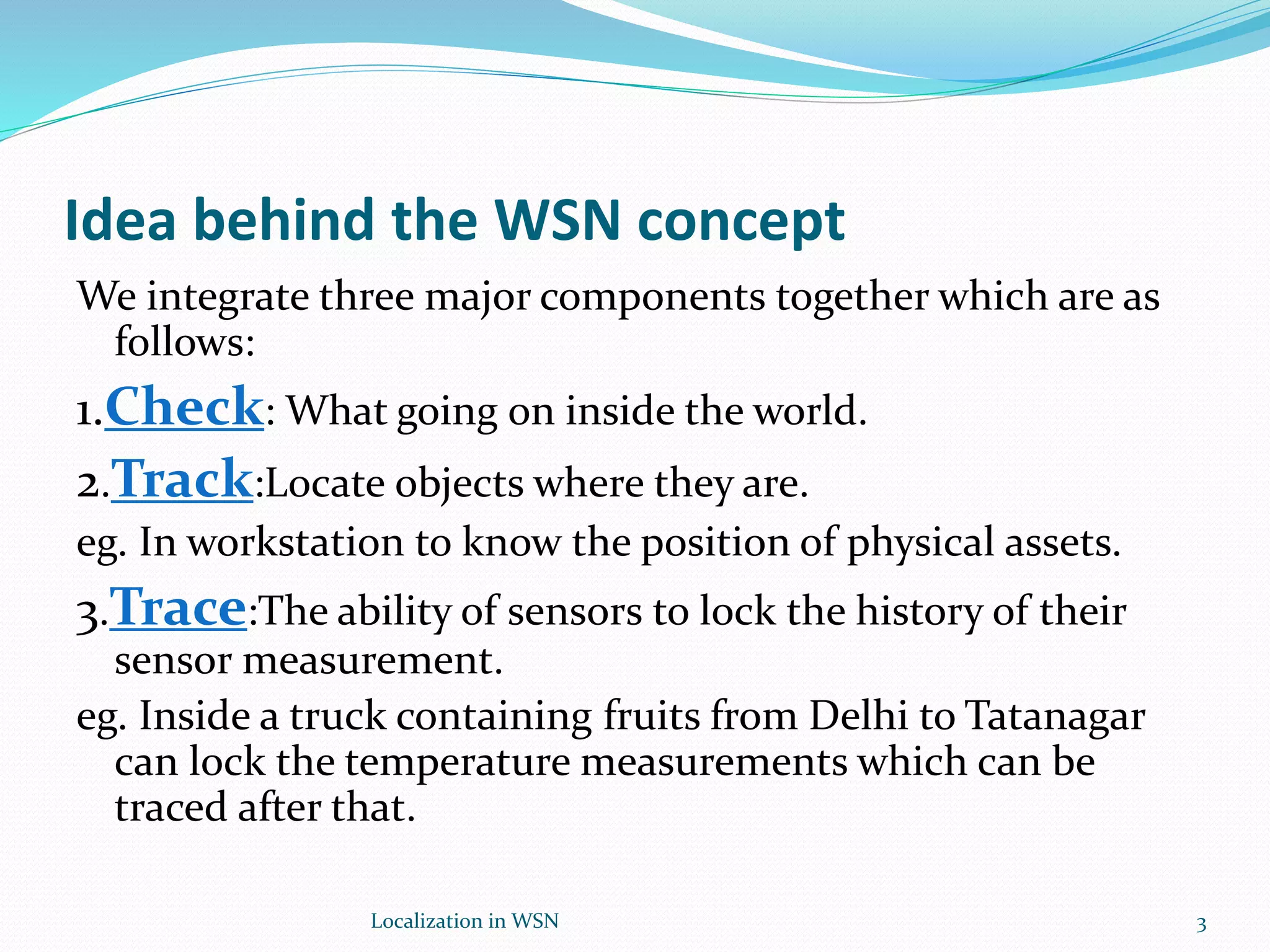 localization in wsn | PPTX