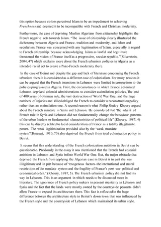 final French urbanism Lebanon and Algerian edited (2) | DOCX