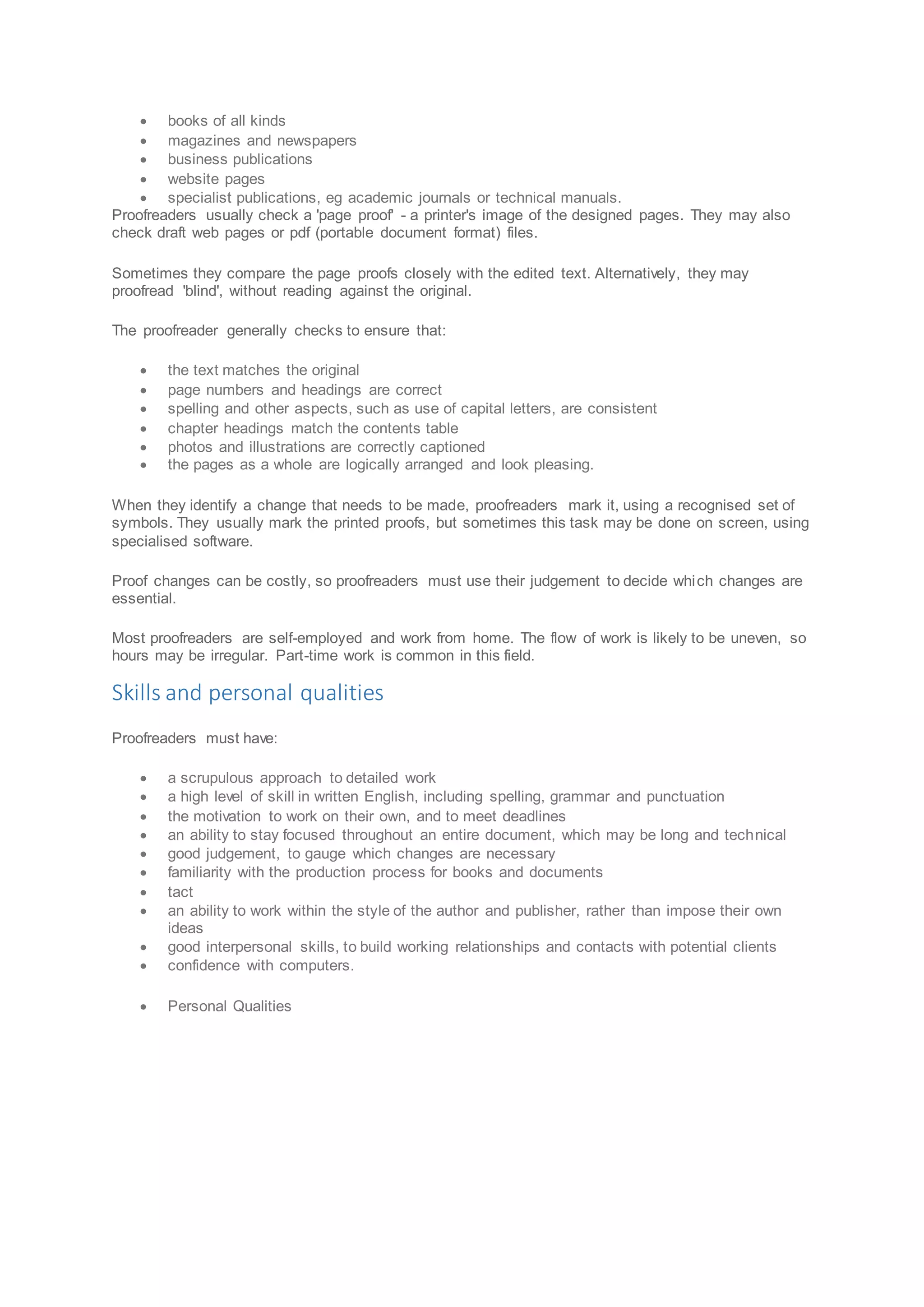 PROOFREADING & EDITING | DOCX