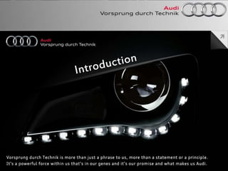 Marketing- My AUDI Presentation | PPTX