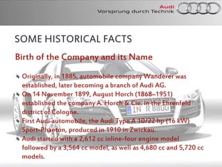 Marketing- My AUDI Presentation | PPTX
