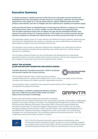 Circularity Indicators_Project Overview_May2015 | PDF