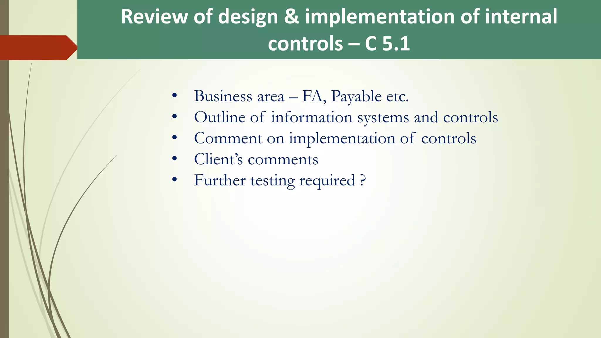 Presentation 2 - Planning and Internal Control Evaluation | PPTX ...