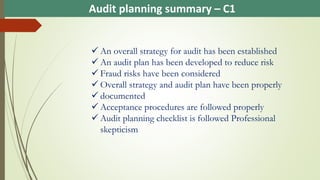 Presentation 2 - Planning and Internal Control Evaluation | PPTX ...