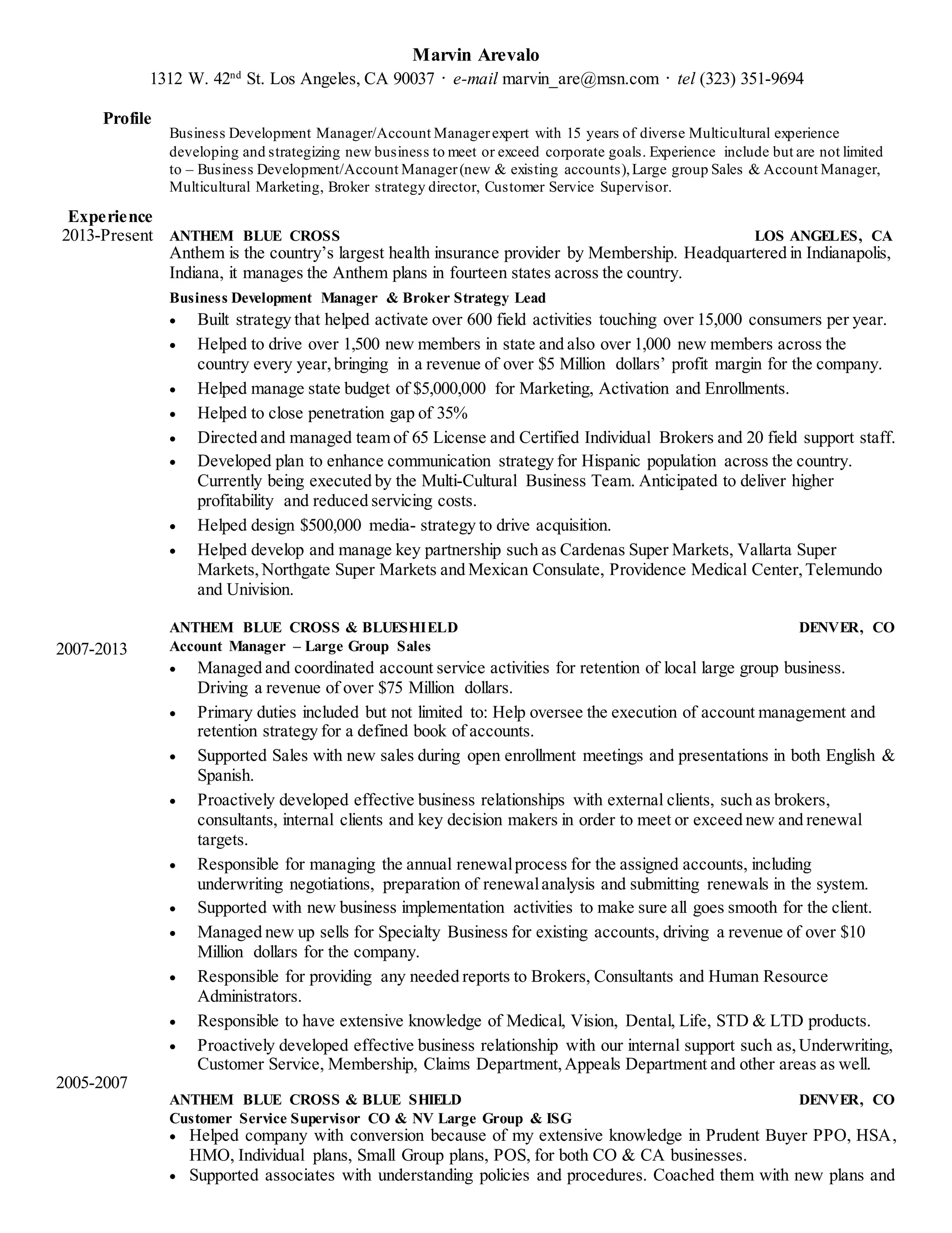 Marvin's NEW External Resume | DOCX