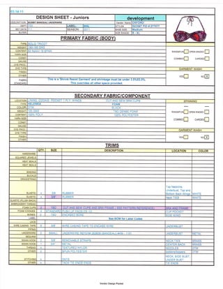 Tech Pack Portfolio - Swim | PDF