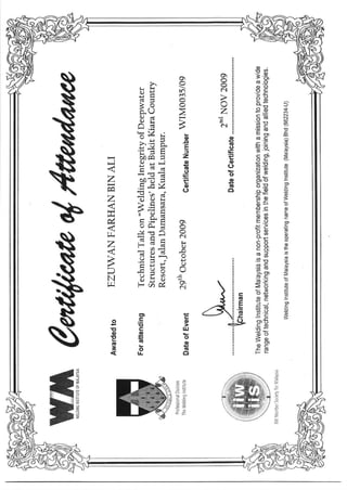 Ezuwan Cert&Transcript | PDF