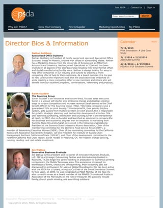 Director Bios & Information - PSDA | PDF | Business | Business and Finance