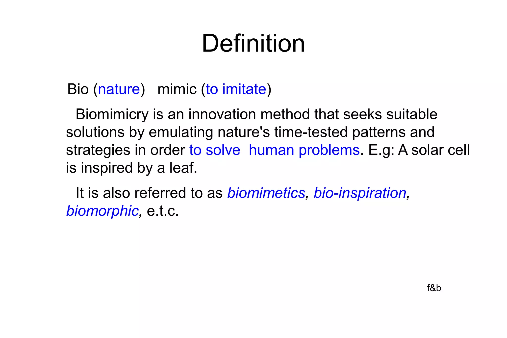 Biomimicry presentation | ODP