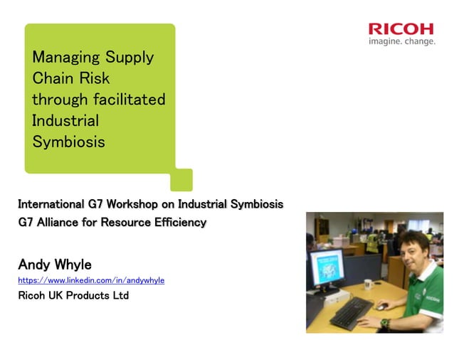 G7-Whyle-Ricoh-Managing-Supply-Chain-Risk | PDF