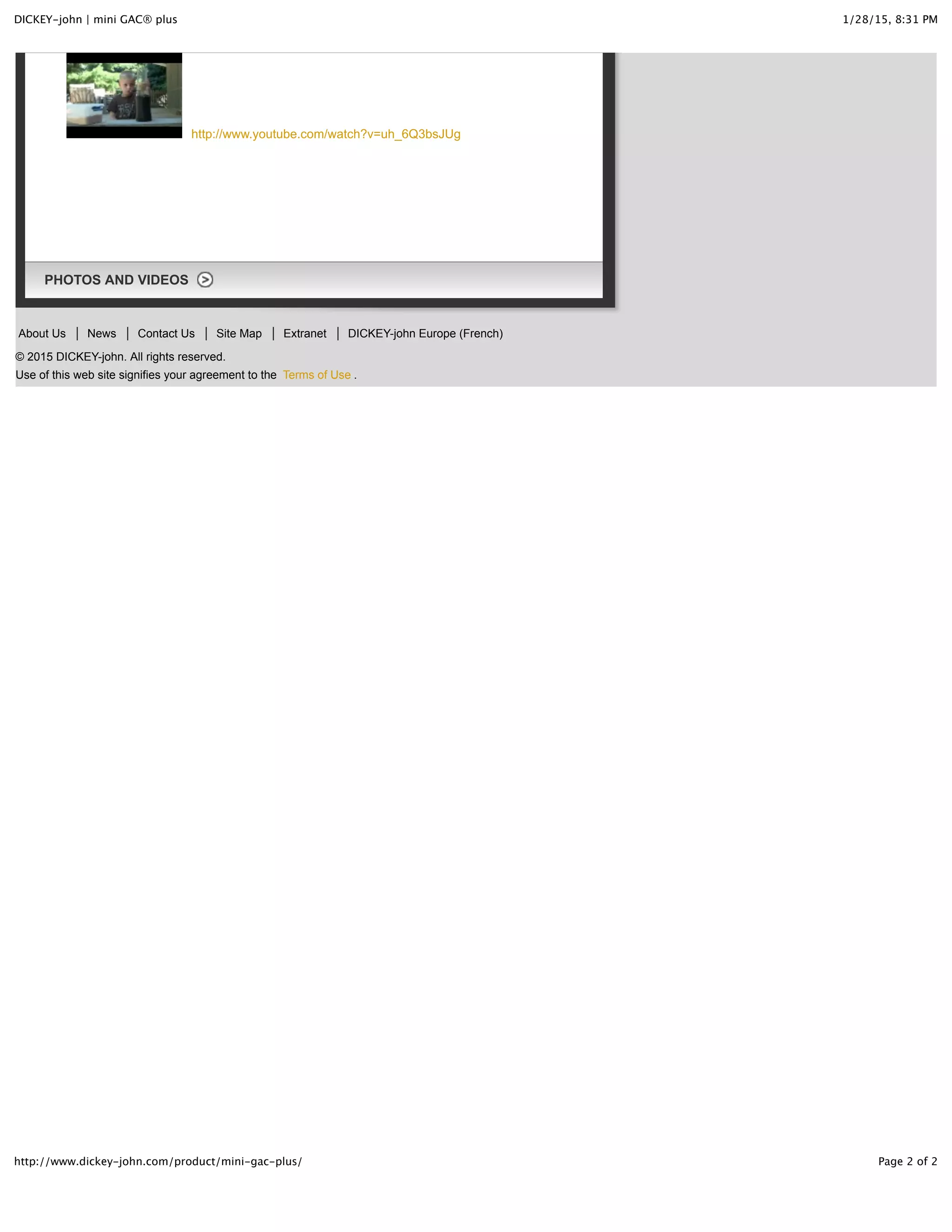 DICKEY-john | mini GAC® plus | PDF