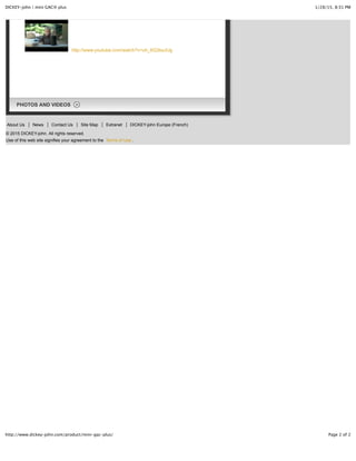 DICKEY-john | mini GAC® plus | PDF