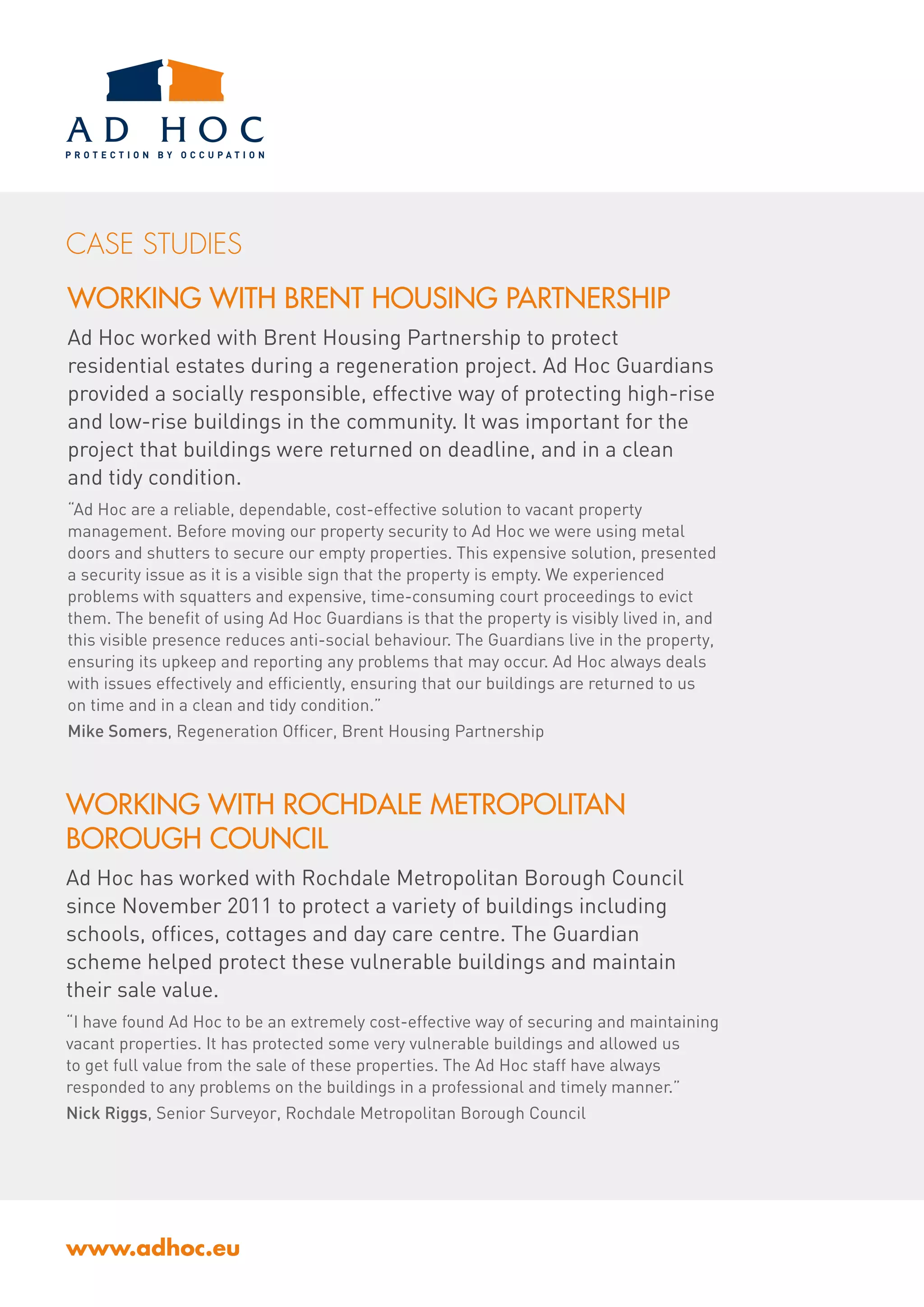 Ad Hoc Brochure | PDF