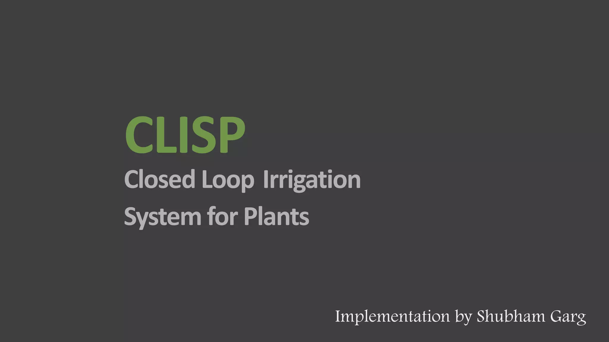 CLISP Presentation | PPTX | Landscaping | Home & Garden