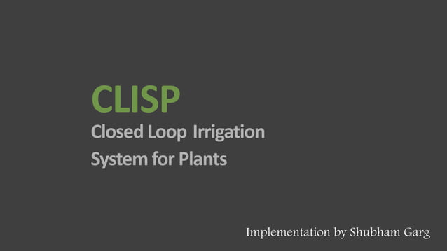 CLISP Presentation | PPTX | Landscaping | Home & Garden