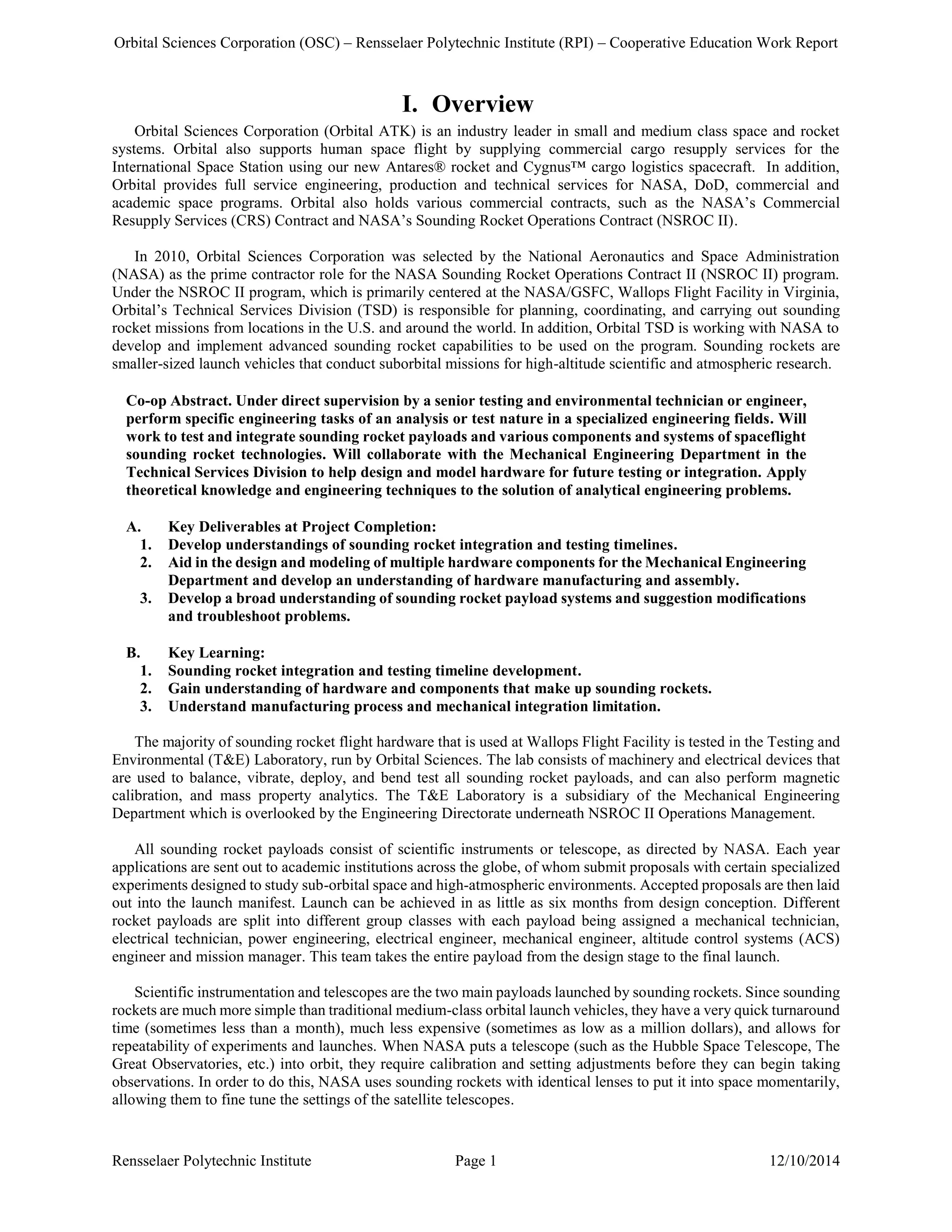 Orbital Report | PDF