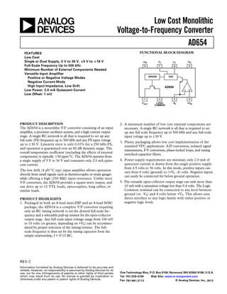 AD654 DataSheet - (ic-component.com) | PDF