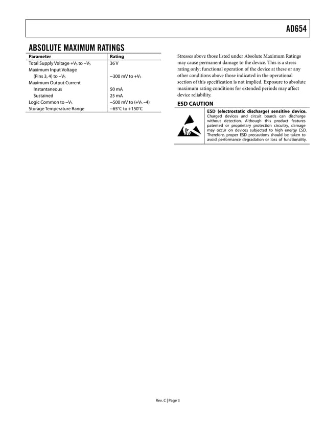 AD654 DataSheet - (ic-component.com) | PDF