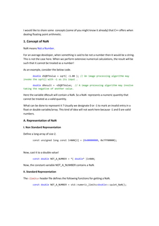 Concept_of_NAN_IND_INF_DEN_Using_C++ | PDF