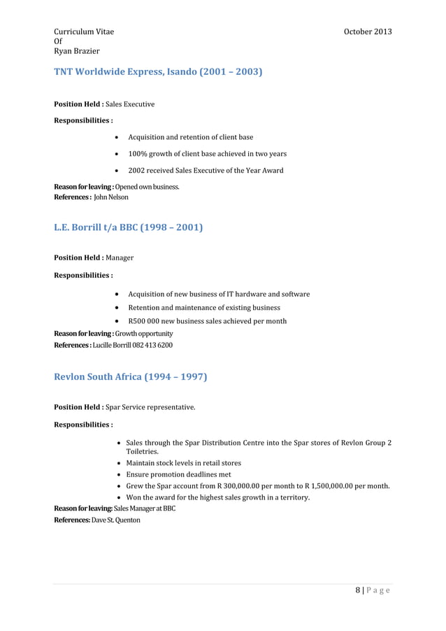 Ryan_Brazier_Curriculum_Vitae_Current_2015 | PDF