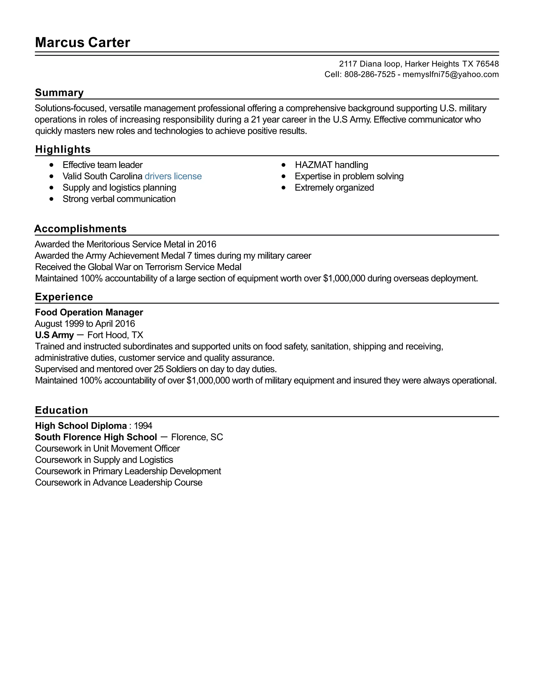 Marcus Carter Resume 1 | PDF