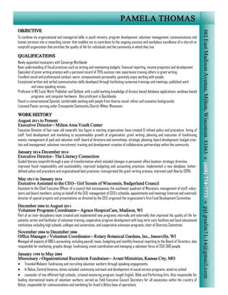 RESUME 2015 with ministry | PDF | Non-Profit Organizations | Industries