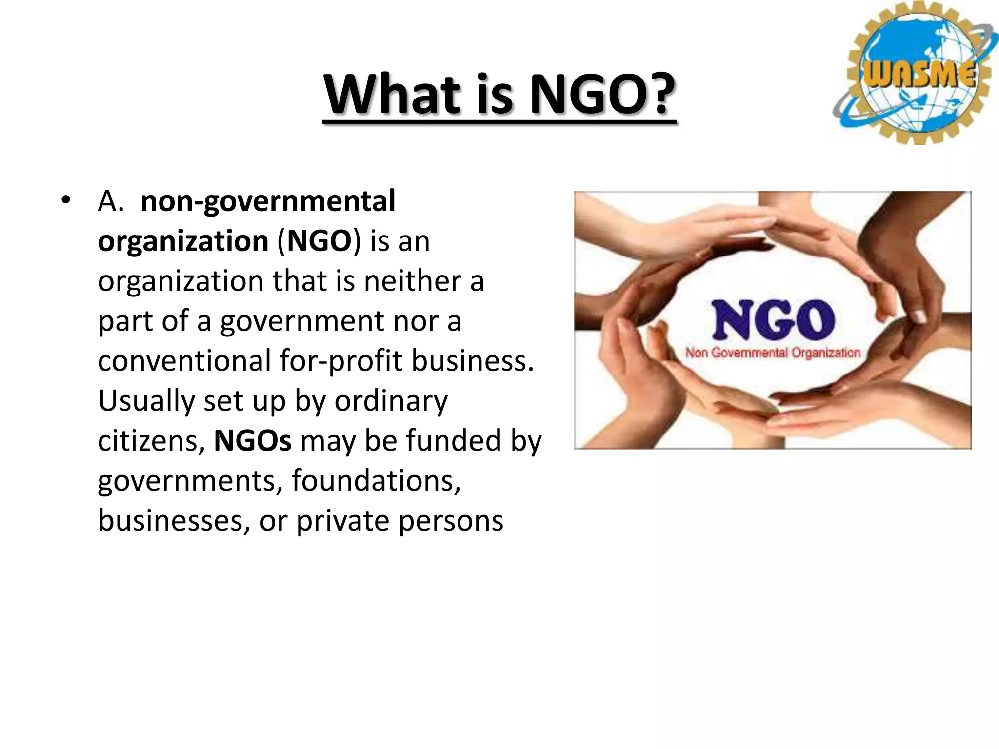 NGO AND UN agencies | PPTX