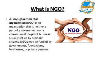 NGO AND UN agencies | PPT