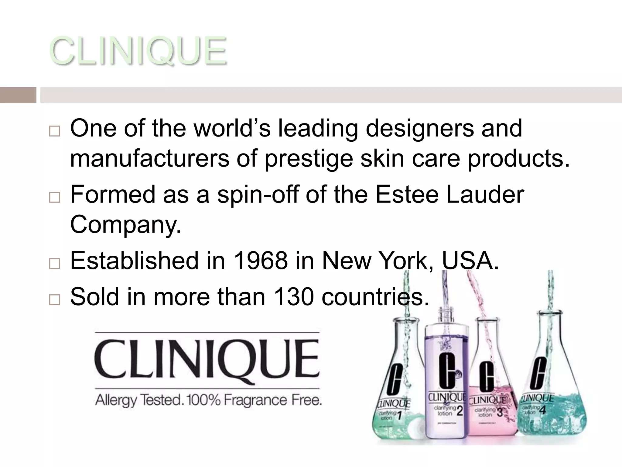 Clinique 2012-final | PPTX