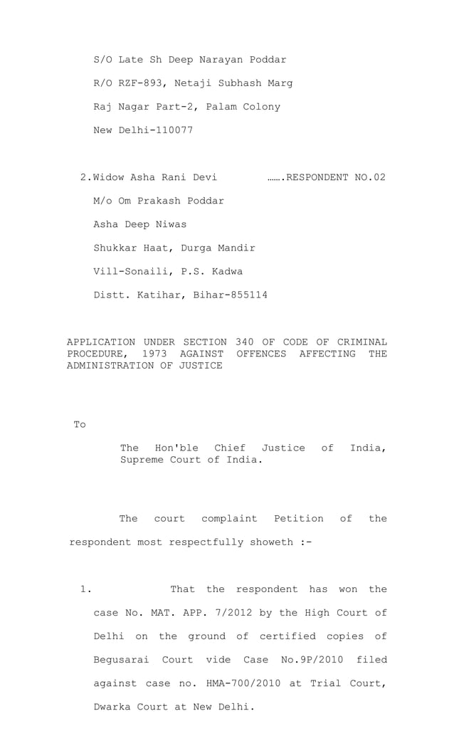 LETTER PETITION IN SUPREME COURT OF INDIA DATED 19TH AUGUST 2016 | PDF