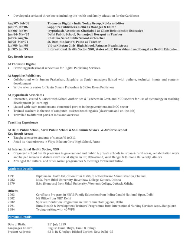 RESUME PAMELA 2016 | PDF