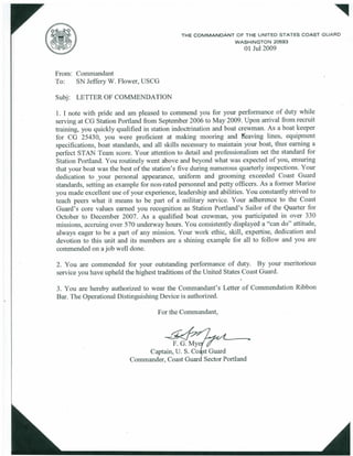 PDX Letter of Commedation | PDF
