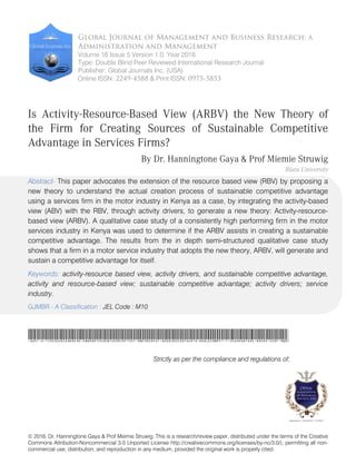 6-Is-Activity-Resource-Based-View-ARBV (1) | PDF