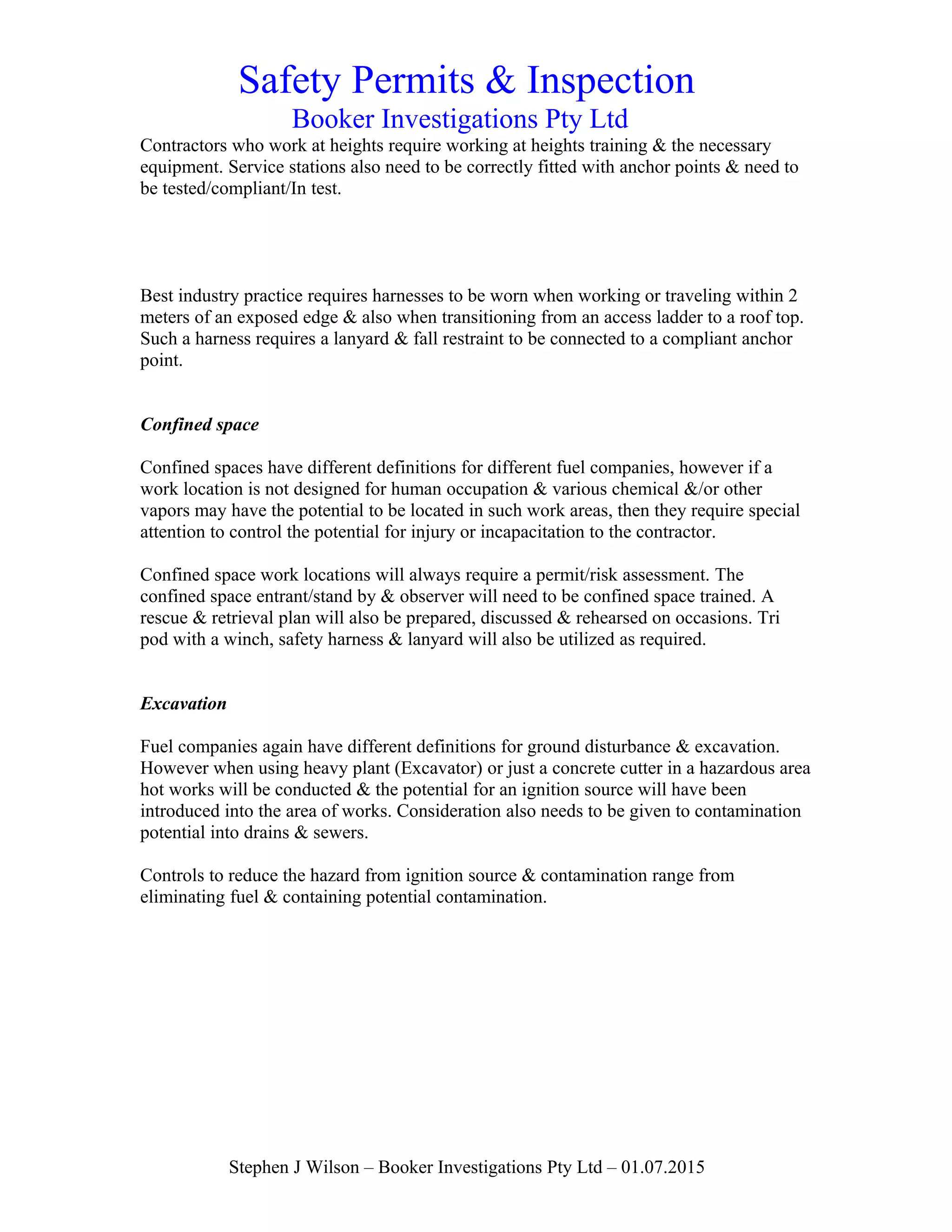 Permit Issue consideration#1 | DOC