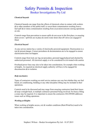 Permit Issue consideration#1 | DOC