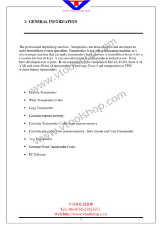 Using Manual about Ad900 Operating Car Tool | PDF