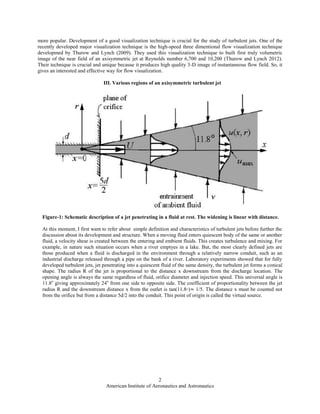 Axisymmetric Turbulent Jet | PDF