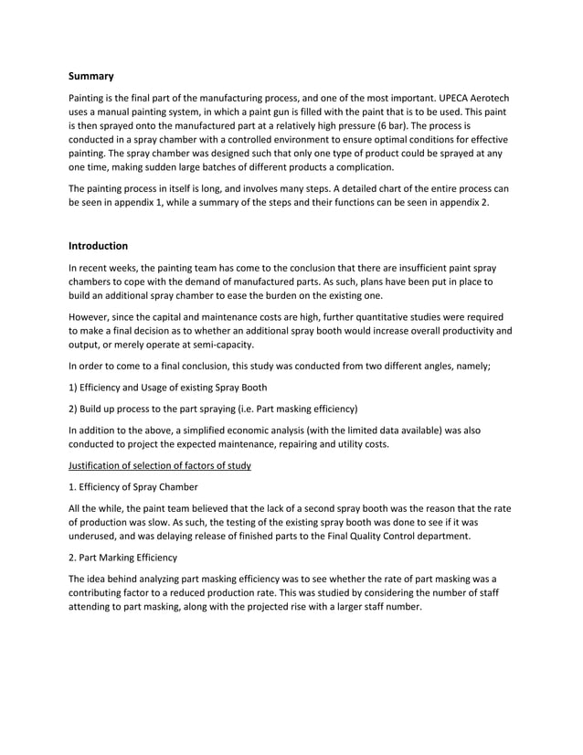 Paint Spray Room Proposal | PDF | Painting | Arts and Crafts