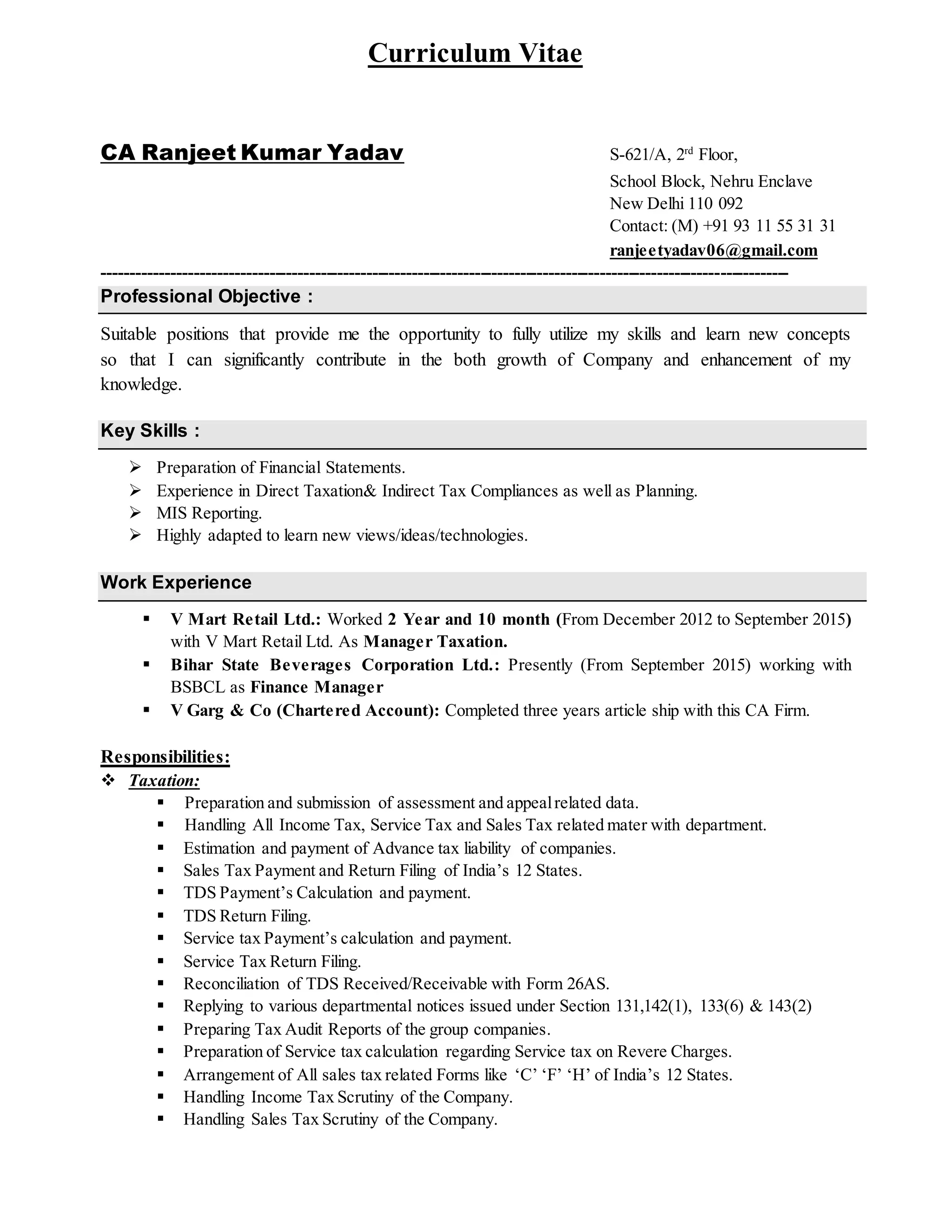 Ranjeet Yadav | DOCX