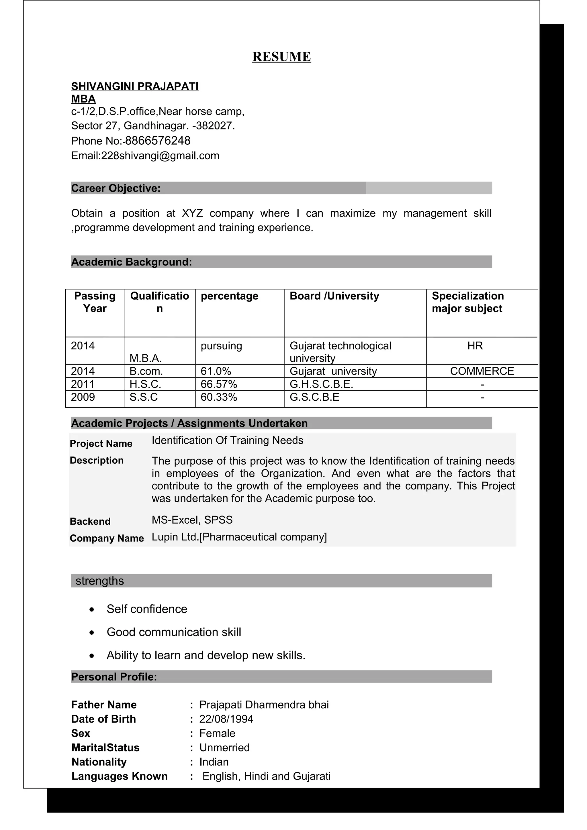 shivangi resume new(1) | DOC