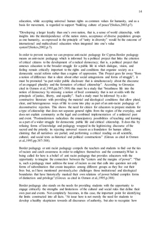 THE TEACHING OF PEACE EDUCATION | DOCX