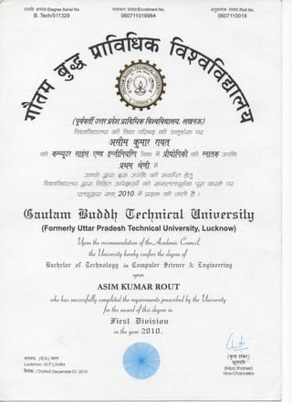 B.tech-degree-certificate | PDF