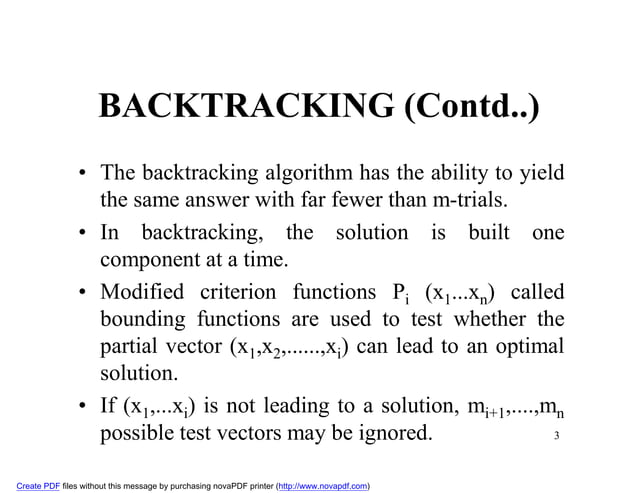Backtracking Algorithms Of Ada Pdf