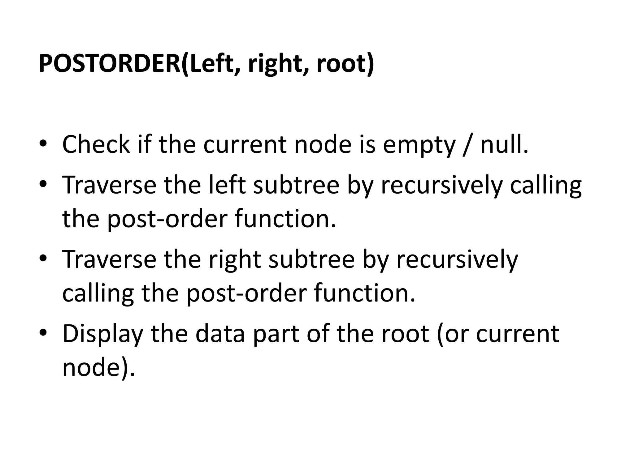 Tree traversal techniques | PPTX