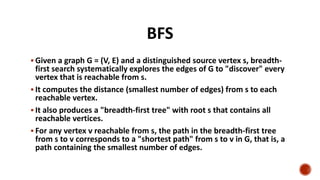 Breadth First Search (BFS) | PPTX