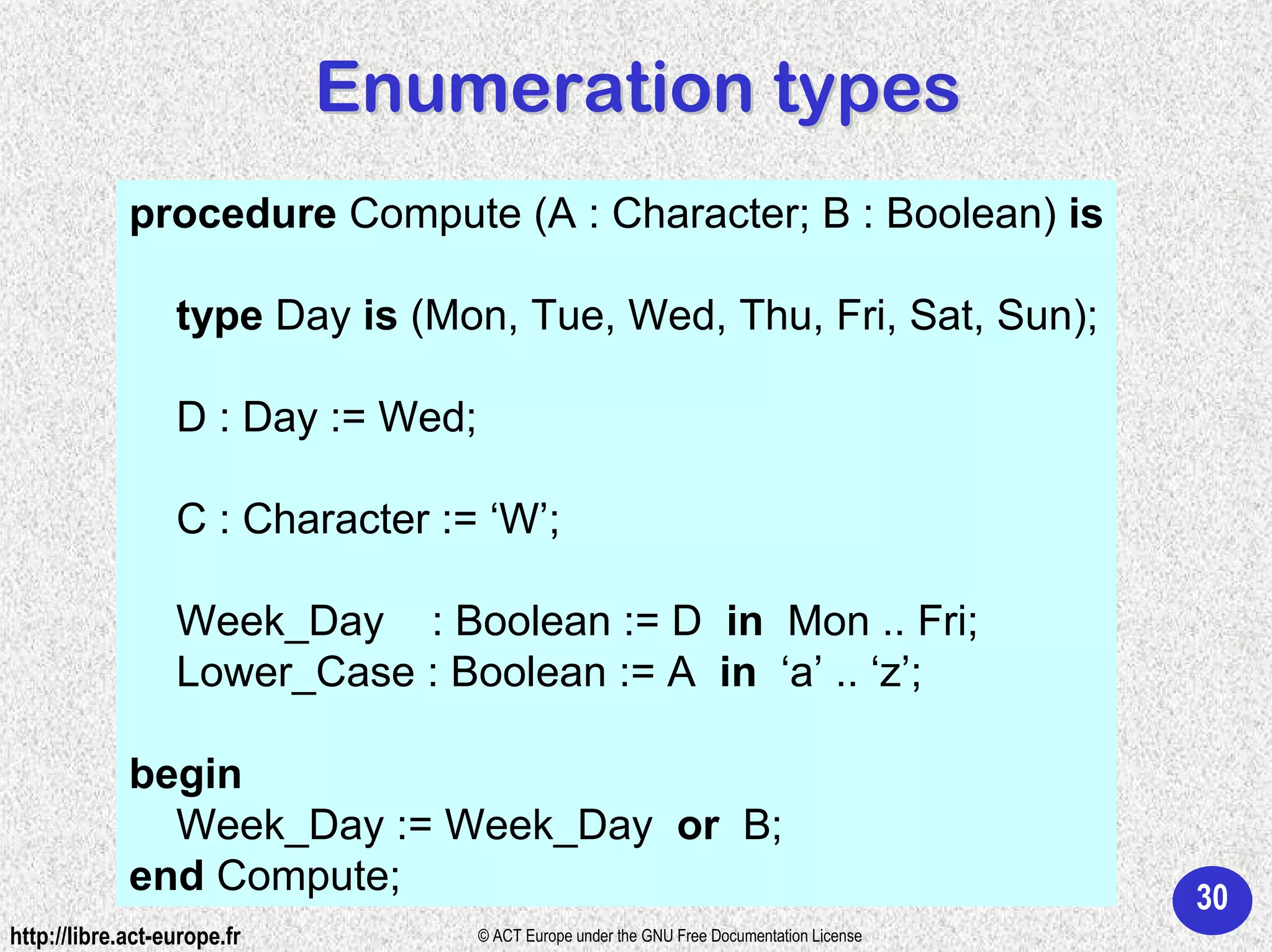 Ada 95 - Introduction | PPT
